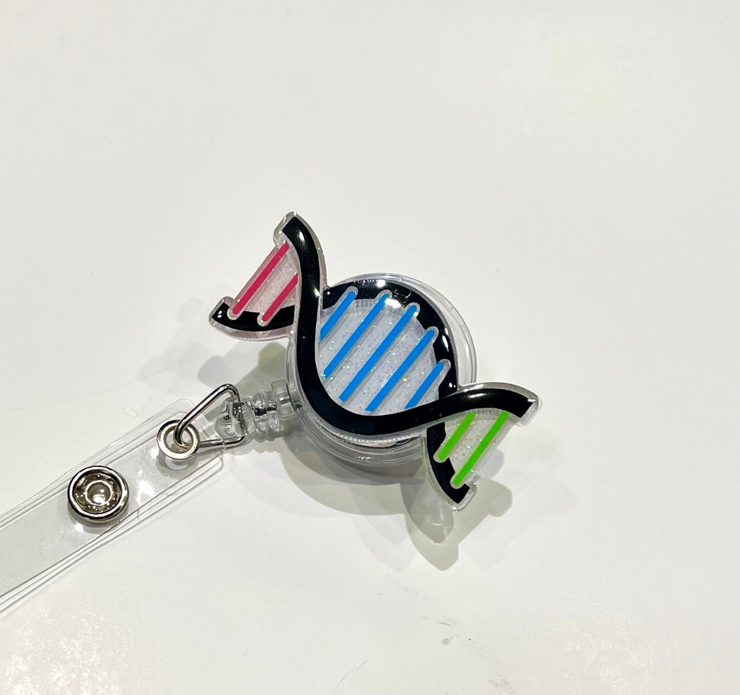 DNA Helix Badge Reel - Etsy