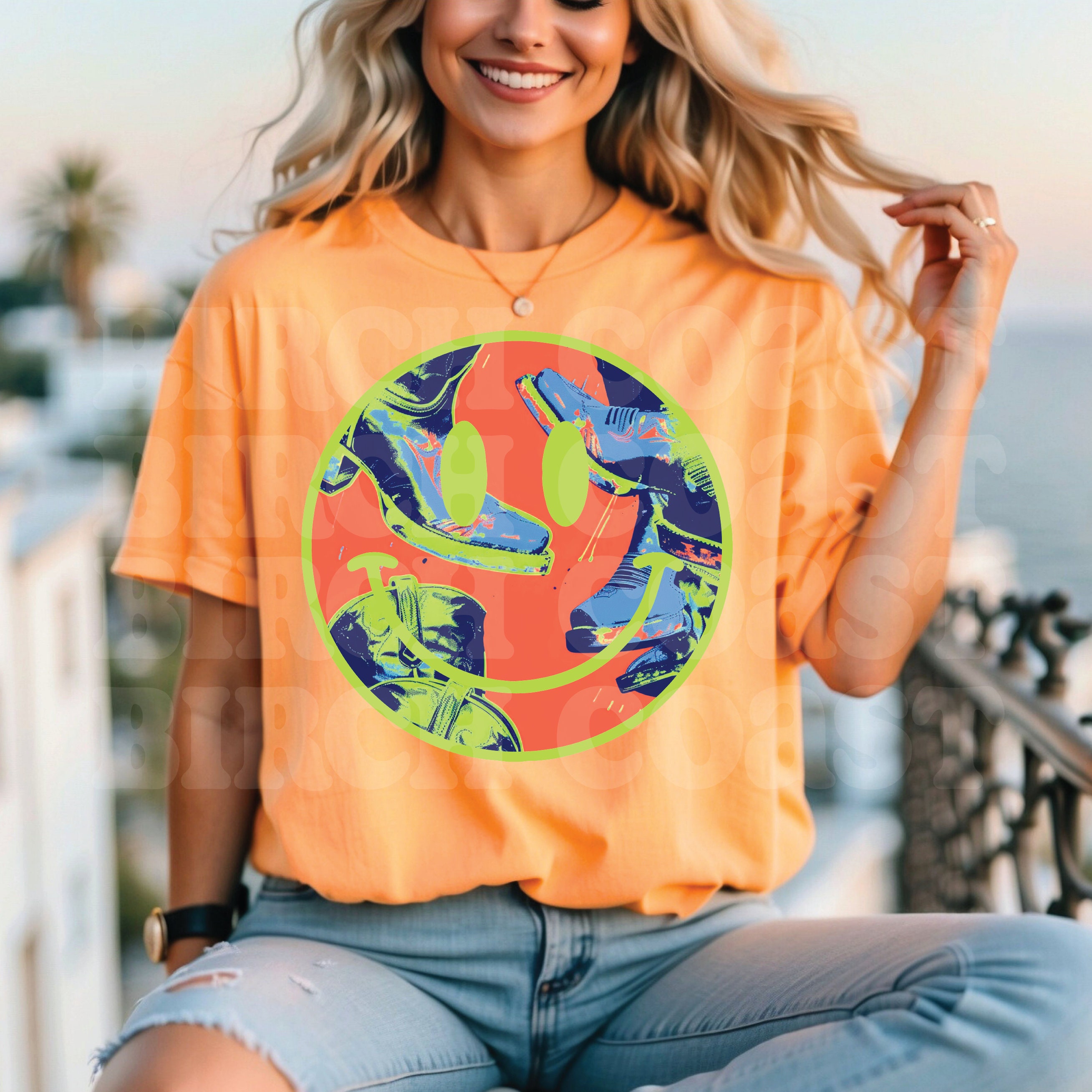 Smiley Png Cowboy Boot Smiley Face Png Pop Art Design Ideas Sublimation ...