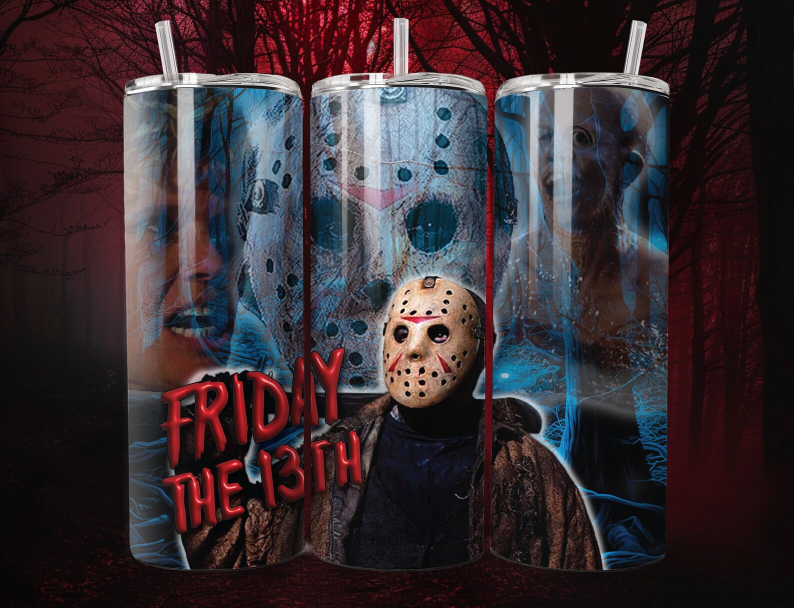 Jason Tumbler Wrap Friday the 13th Tumbler Halloween Tumbler Wrap ...