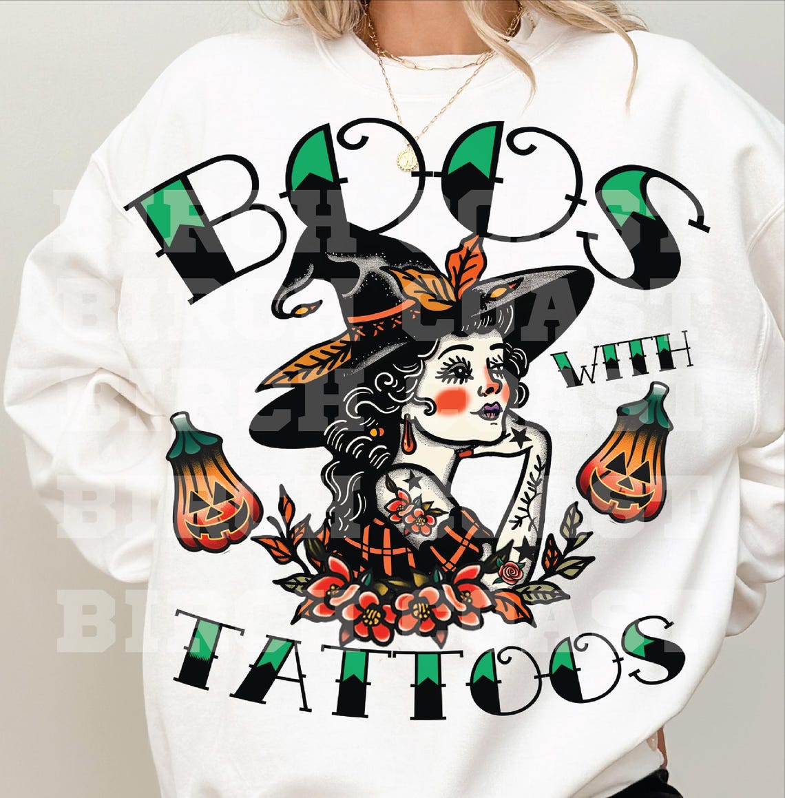 Boos With Tattoos Halloween Png, Tattoo Halloween Flash Png, Witch Png ...