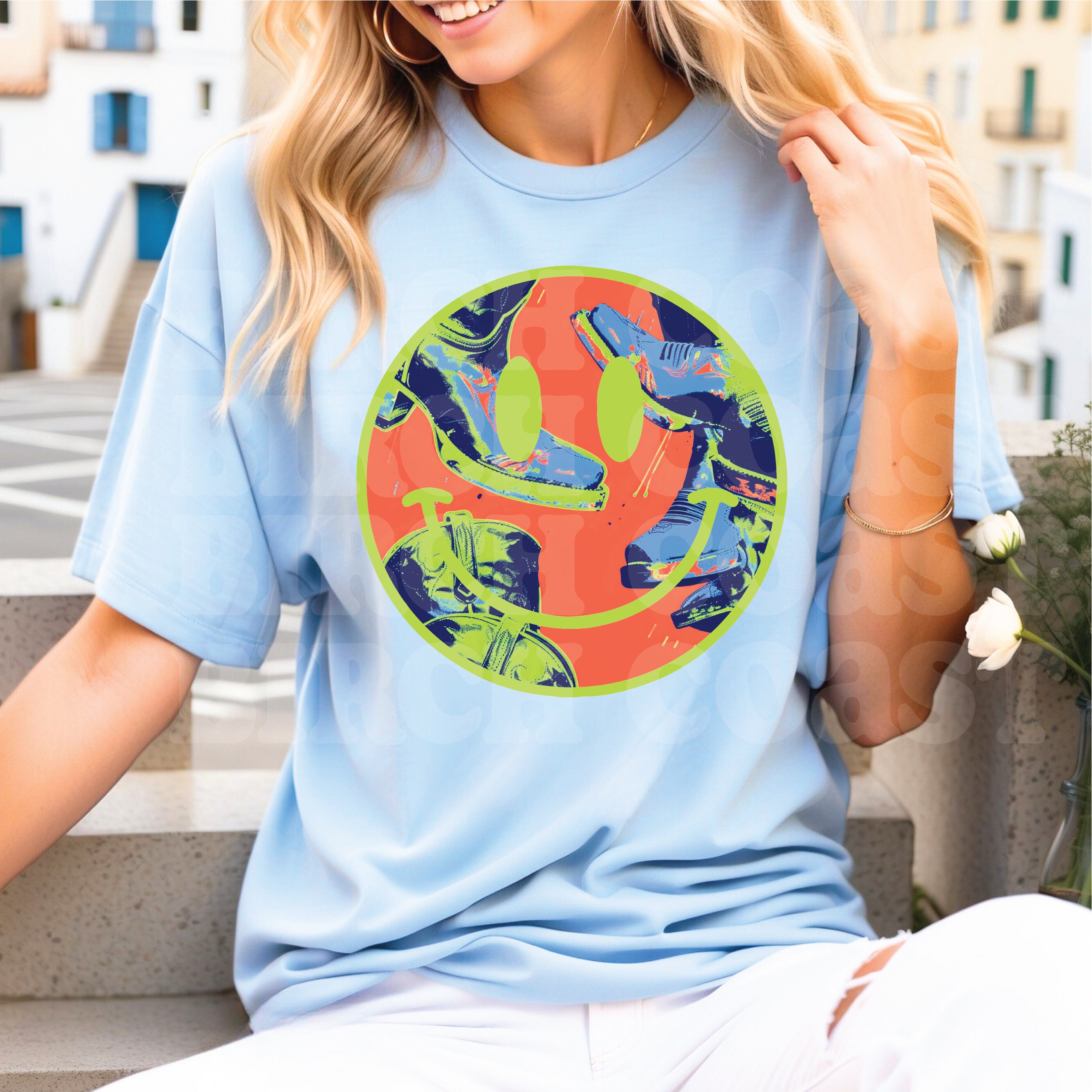 Smiley Png Cowboy Boot Smiley Face Png Pop Art Design Ideas Sublimation ...