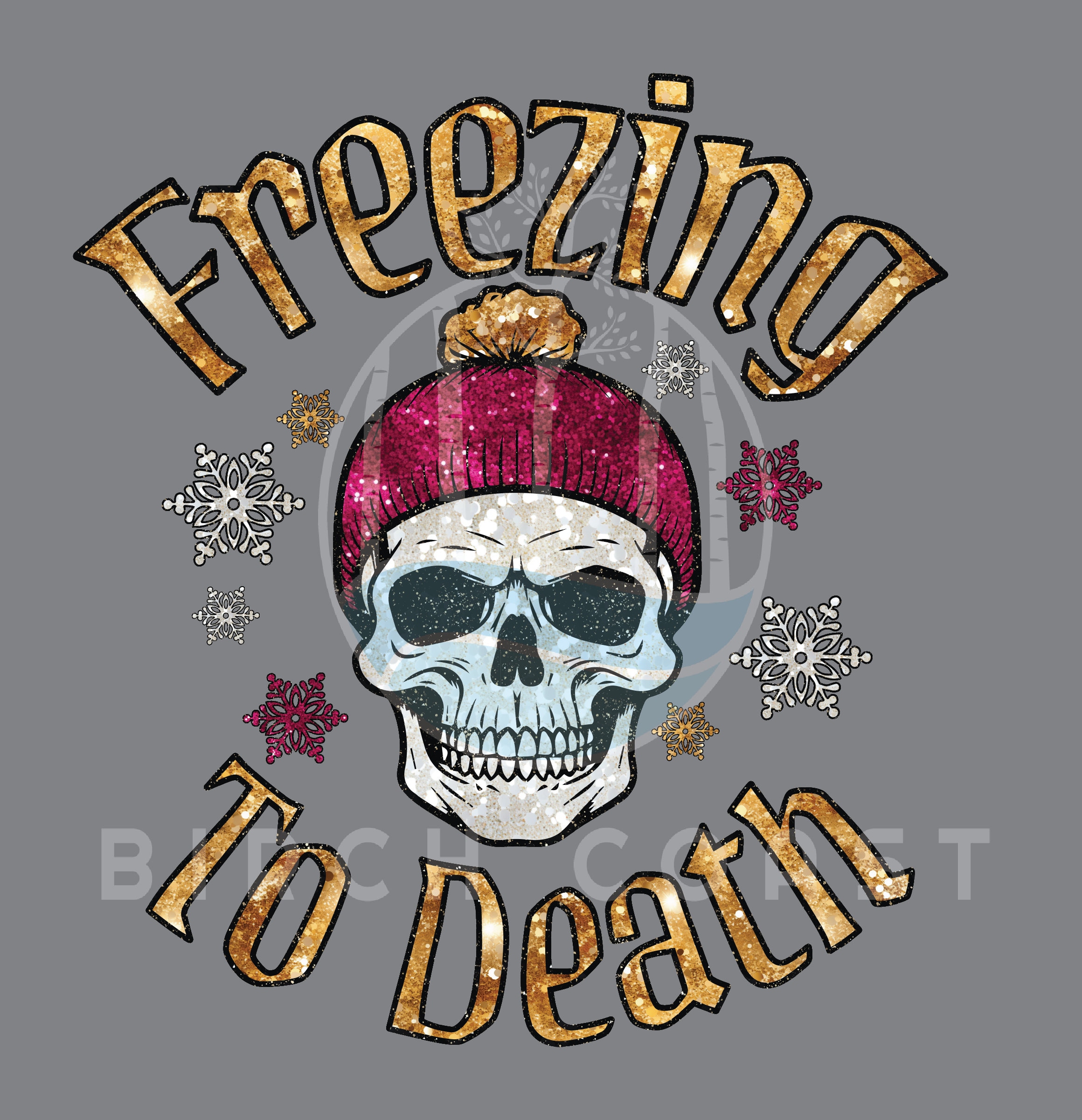 Winter Skull Png, Freezing to Death Png, Glitter Freezing to Death Png ...