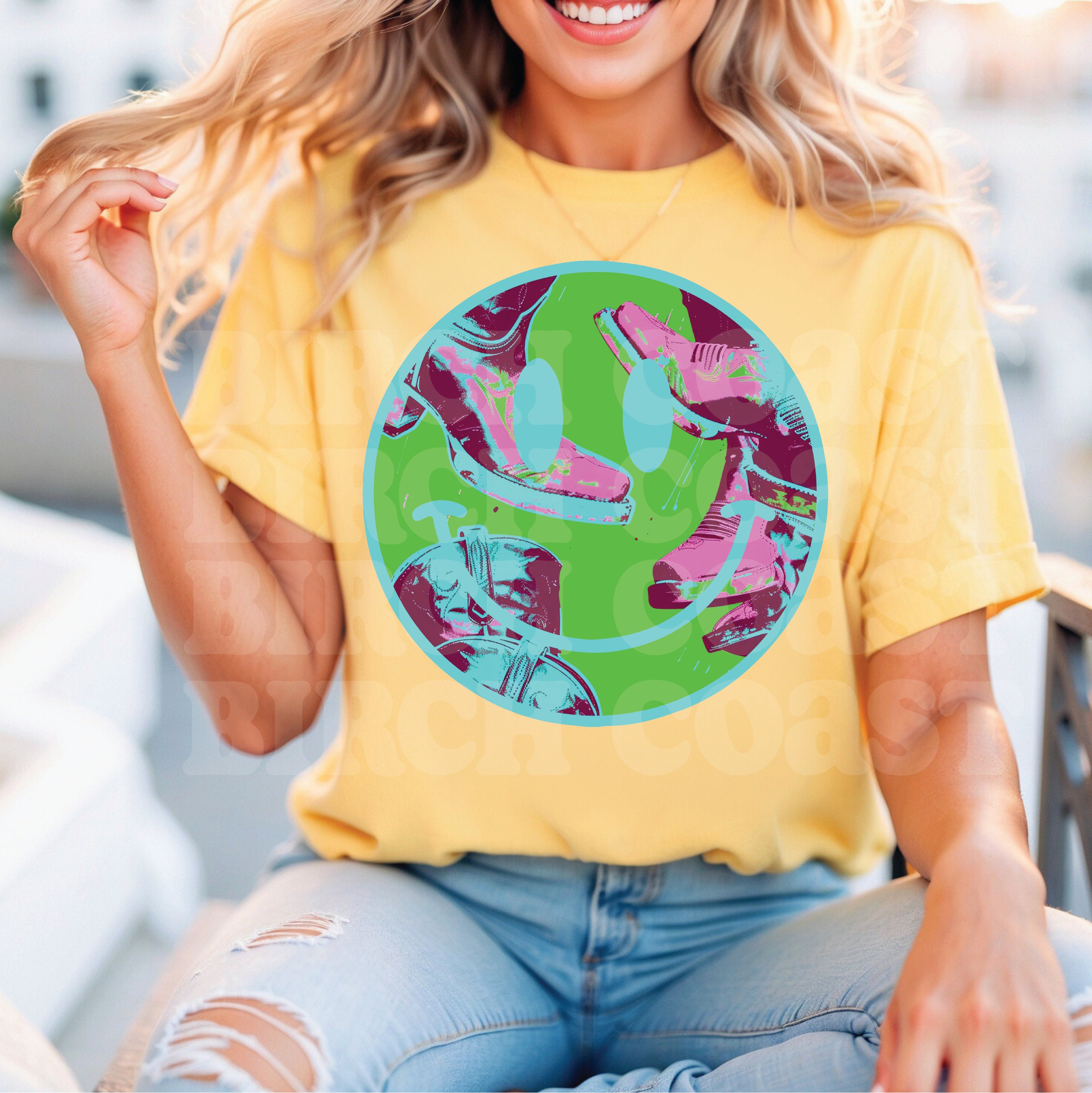 Smiley Png Cowboy Boot Smiley Face Png Pop Art Design Ideas Sublimation ...