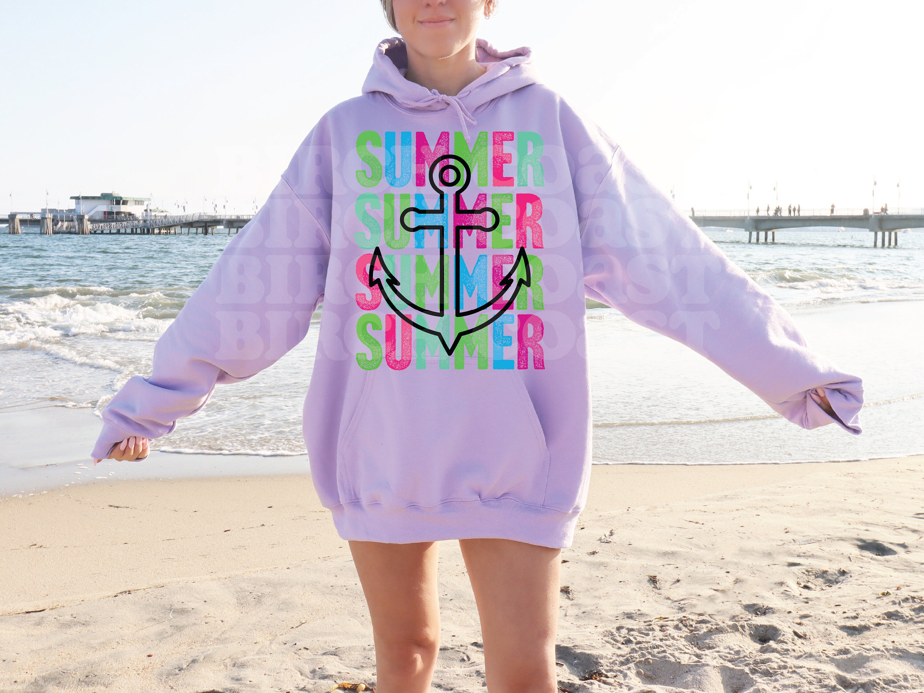 Sumnmer Sun PNG Beach Anchor PNG Summer PNG Comfort Colors Shirt ...