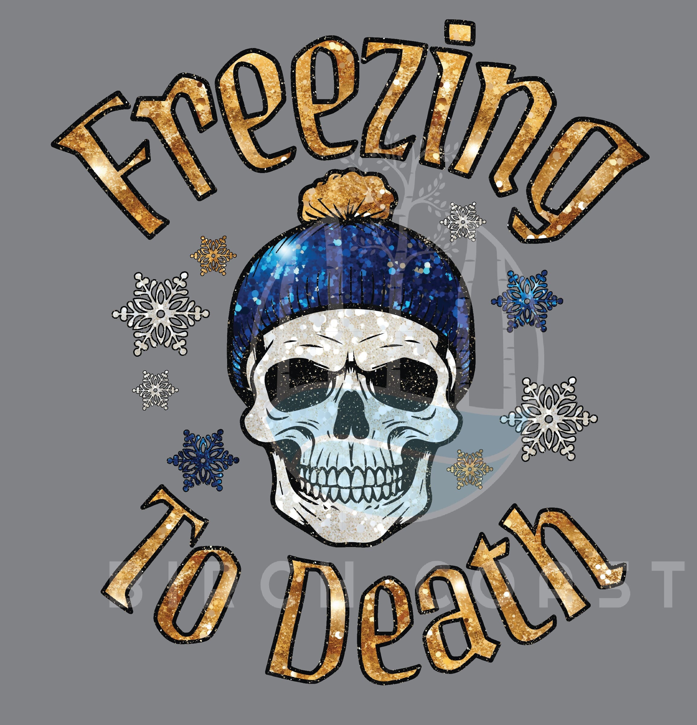Winter Skull Png, Freezing to Death Png, Glitter Freezing to Death Png ...