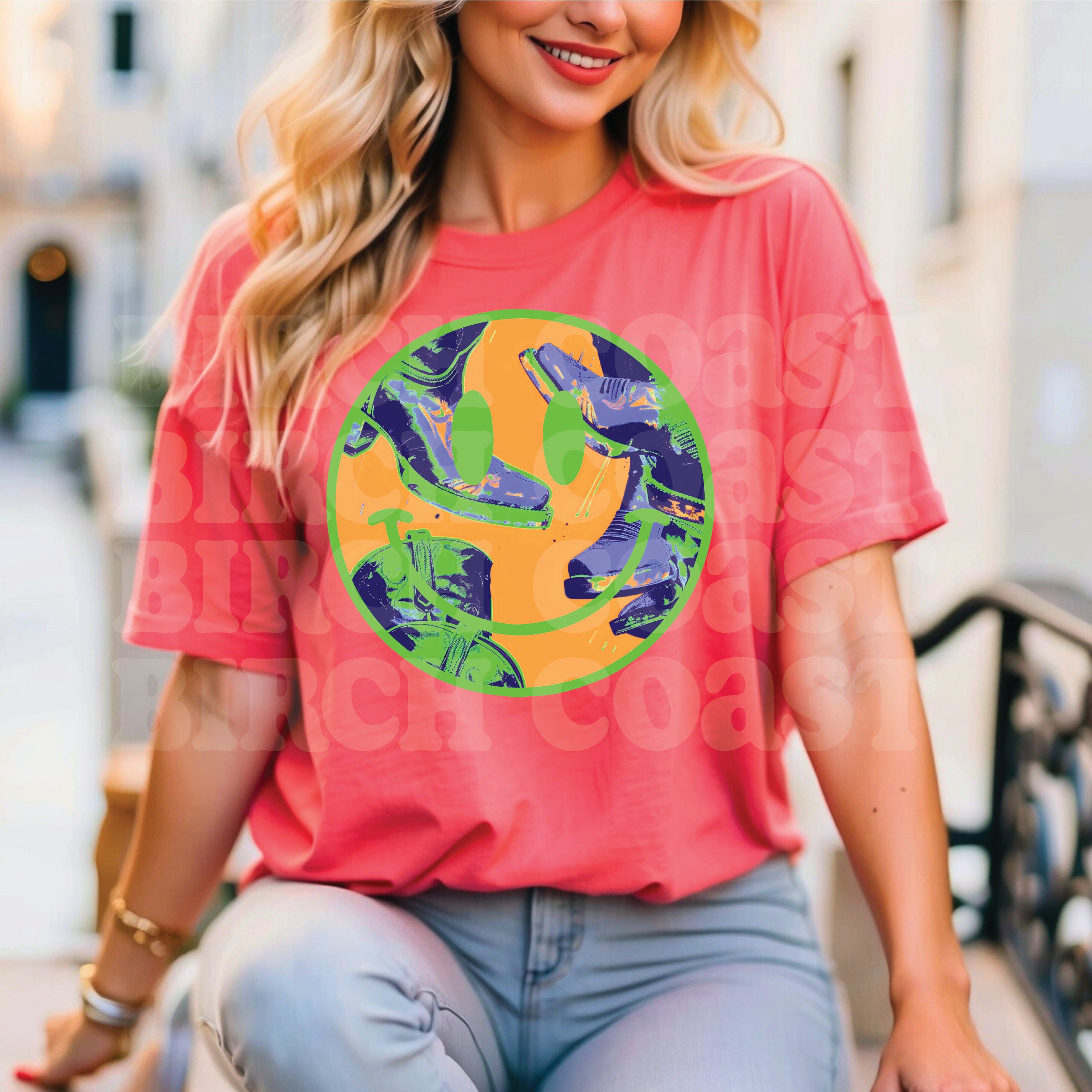 Smiley Png Cowboy Boot Smiley Face Png Pop Art Design Ideas Sublimation ...