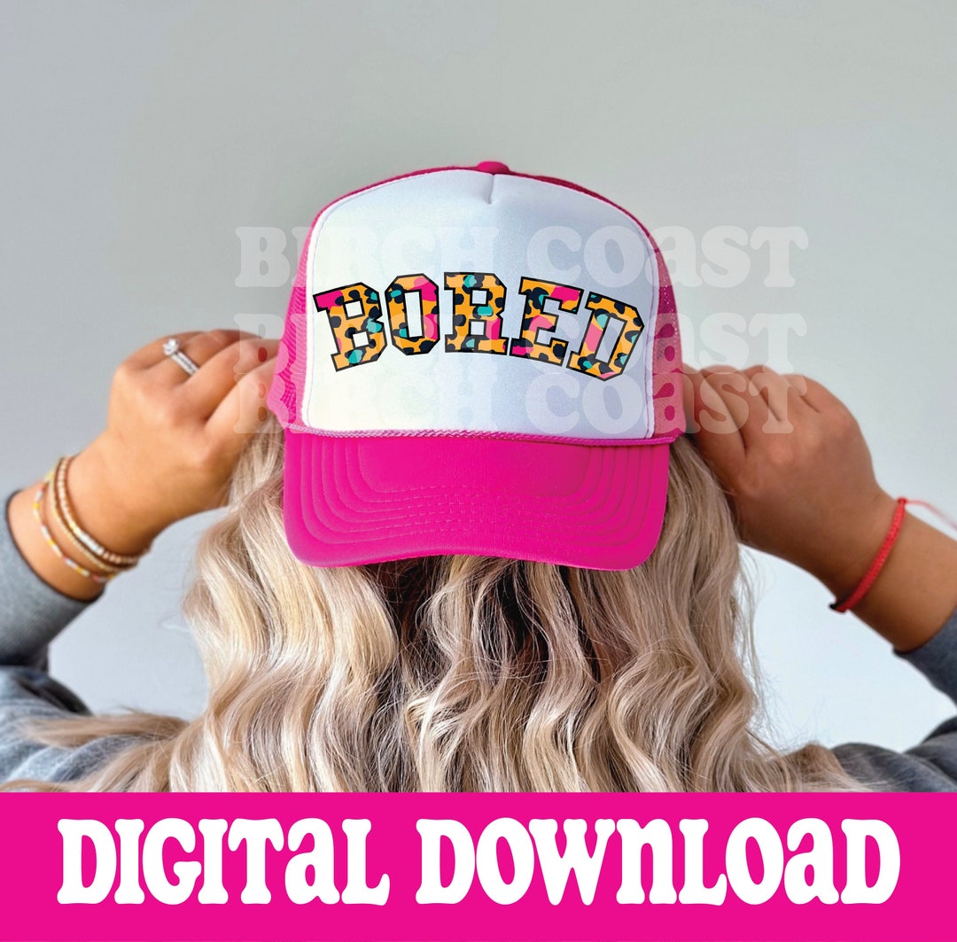 Leopard Print T-shirt & Hat Set PNG, Bored PNG, Summer Shirt Design ...