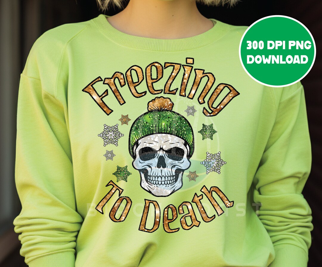 Winter Skull Png, Freezing to Death Png, Glitter Freezing to Death Png ...