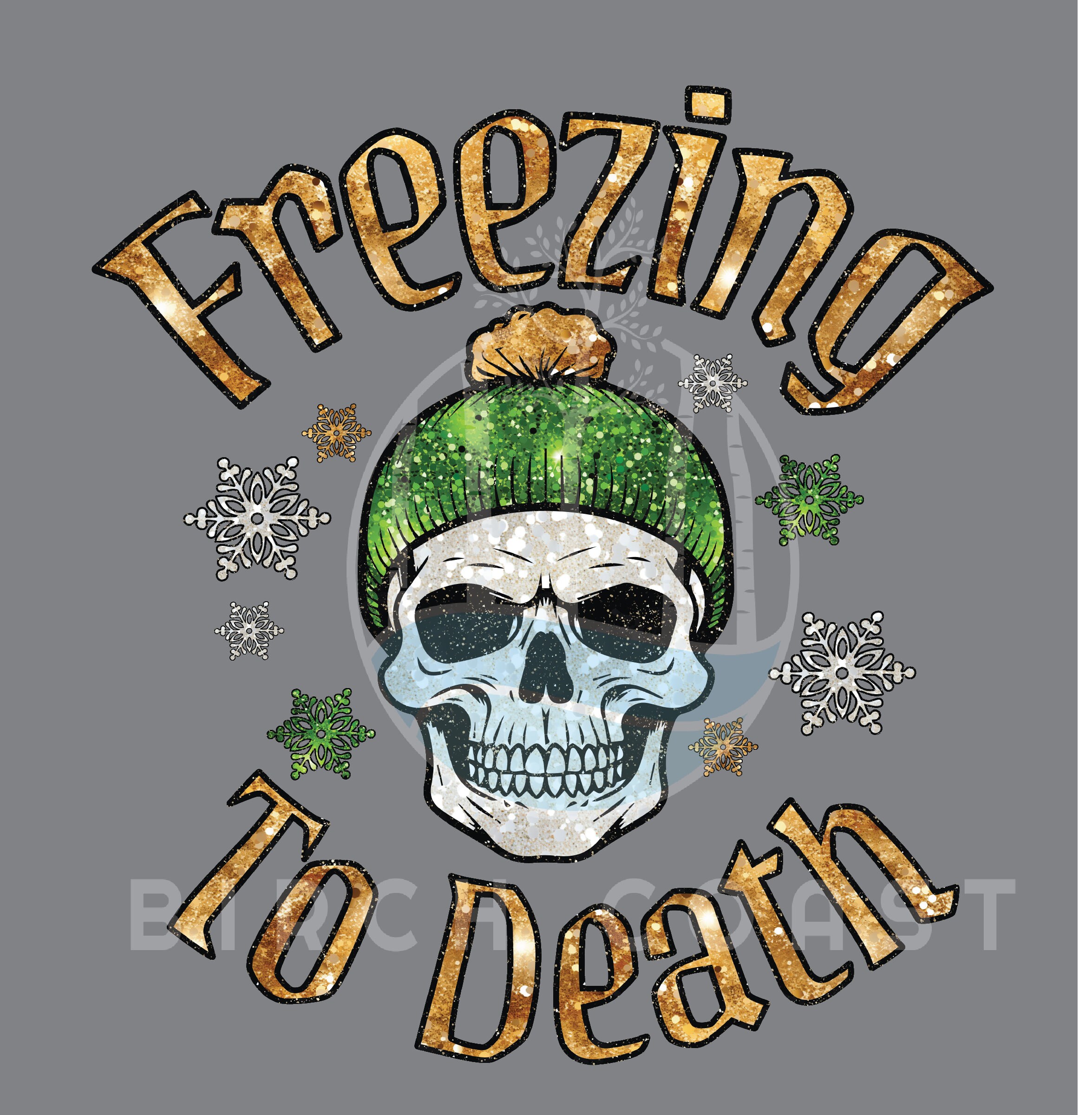 Winter Skull Png, Freezing to Death Png, Glitter Freezing to Death Png ...