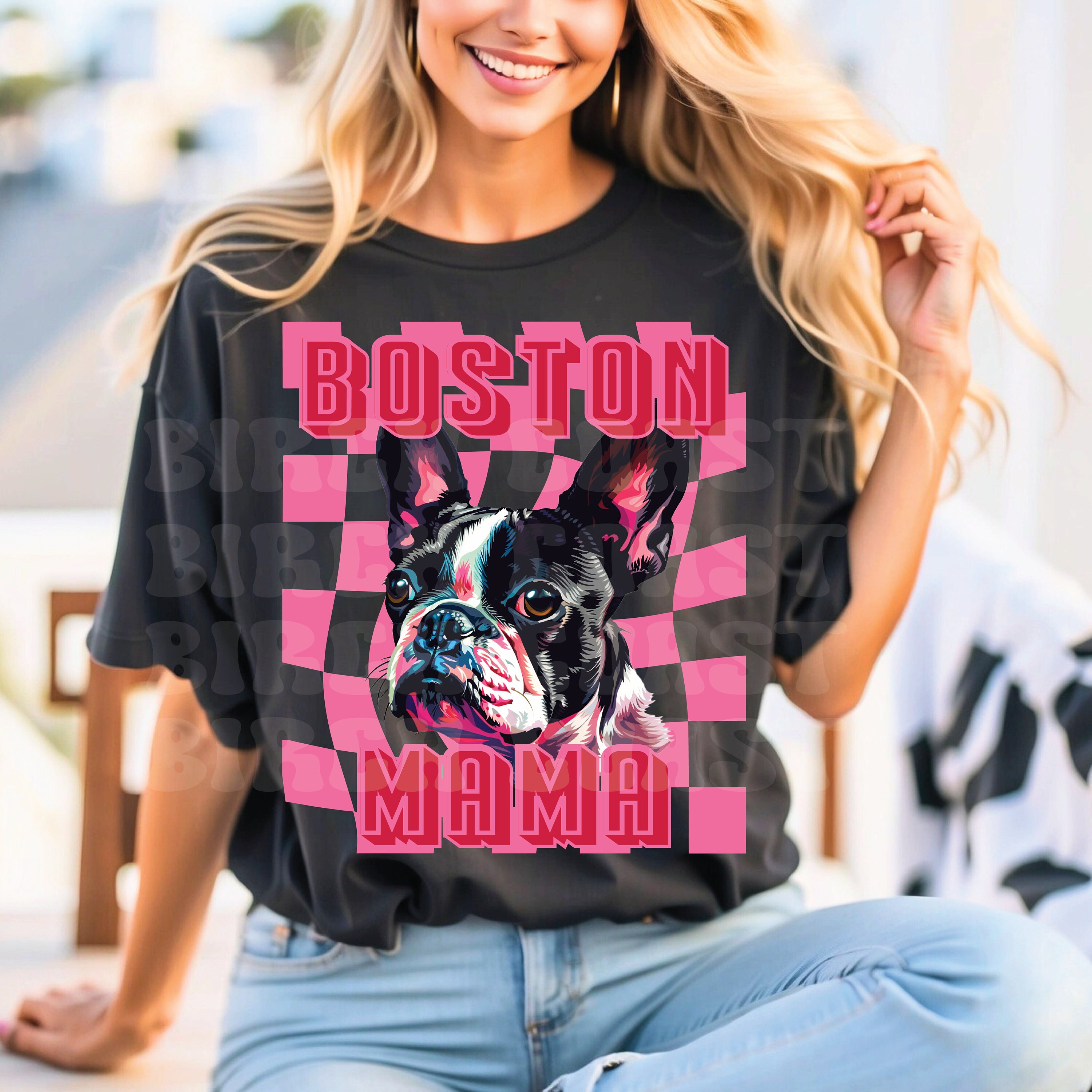 Dog Mama Png, Boston Terrier Dog Mama Shirt Design, Boston Mama Png ...