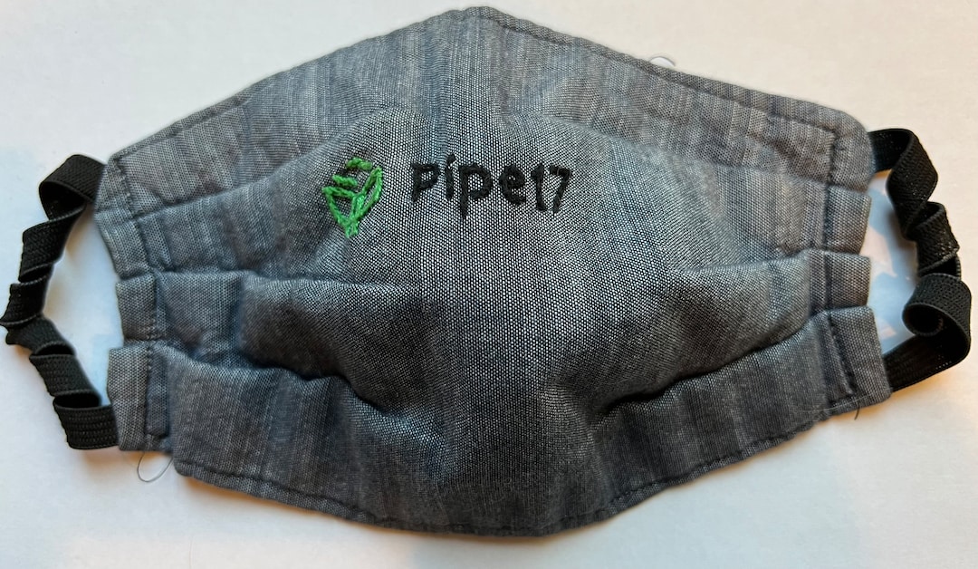 Pipe17 Logo Mask Custom Embroidered by Julianne - Etsy