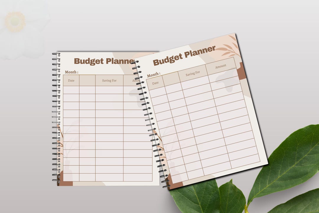Soft Brown Simple Budget Planner | Minimalist Agenda | Budget Tracker ...