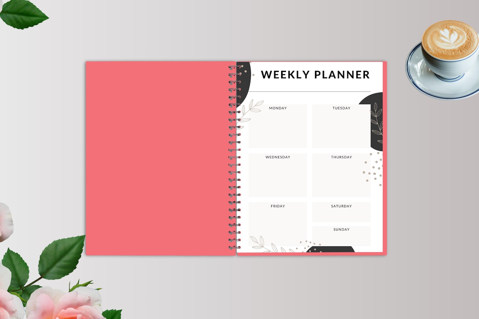 Neutral Tan Beige Weekly Planner | | Weekly Task Organizer | Simple ...