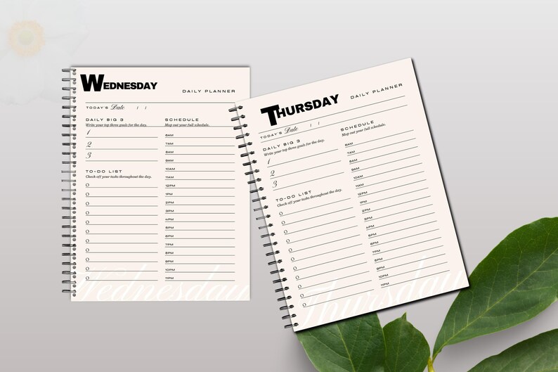 Elegant Printable Daily Digital Planner | ADHD Planner | Digital ...