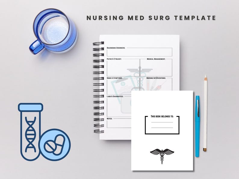 Nursing Med Surg Template - Etsy