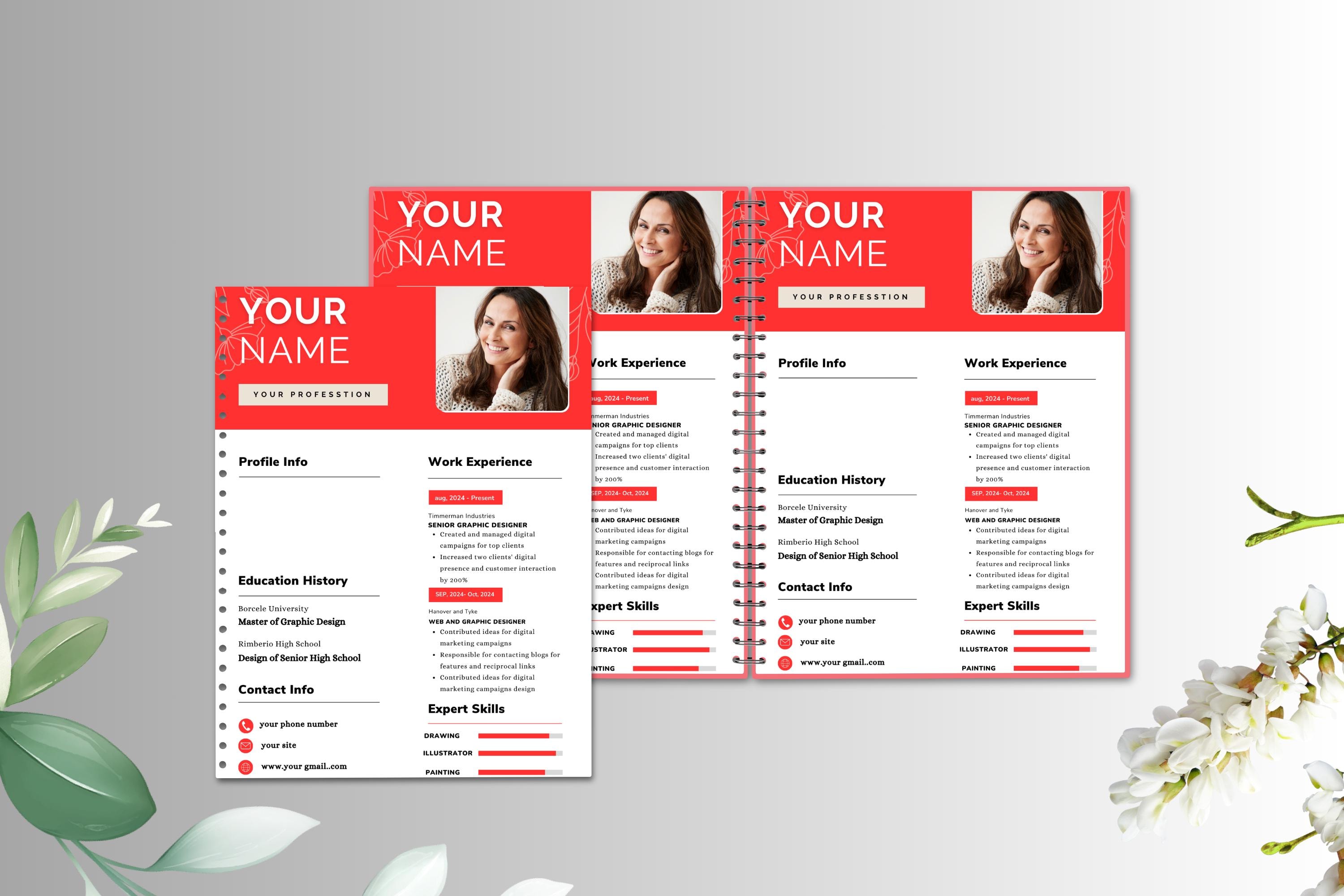 Editable Simple Education CV Template | Creative Resume Design ...