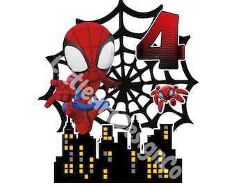 Spiderman Cake Topper - Etsy UK