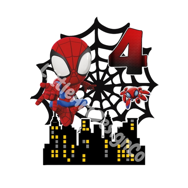 Spidey 4th Birthday - Etsy