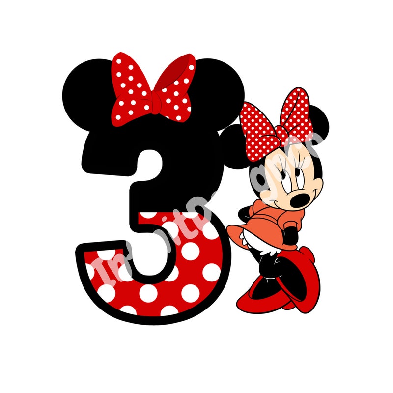 Minnie Mouse Birthday Svg - Etsy