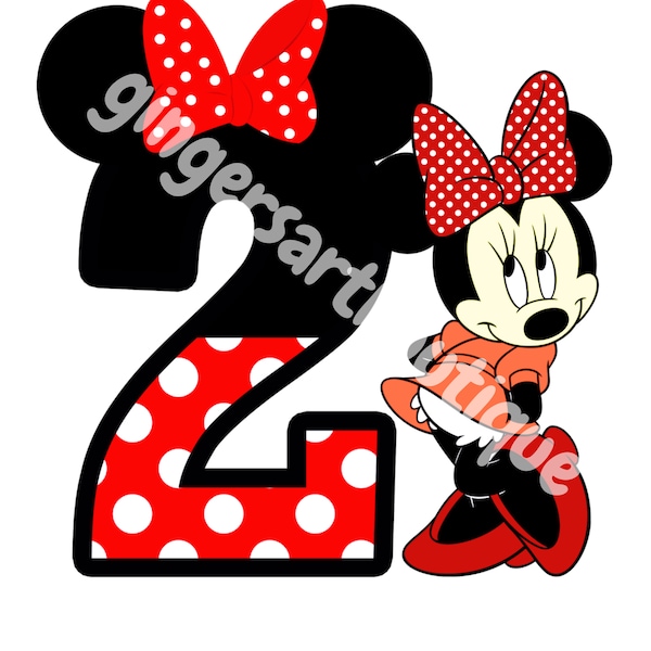 Minnie Mouse 2 Png - Etsy