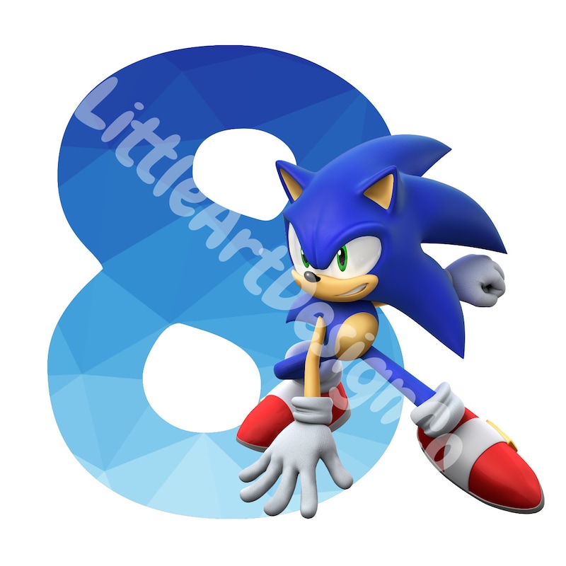 Sonic Hedgehog Cake Topper - Etsy