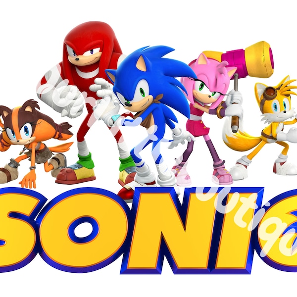 Sonic the Hedgehog Font Png - Etsy