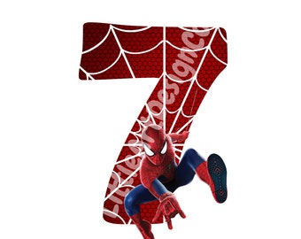 Printable Spiderman 6th Birthday Cake Topper Digital - Etsy