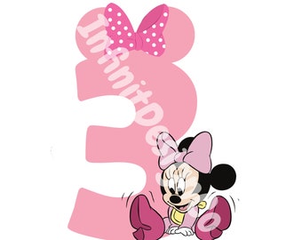Printable PNG Minnie Mouse 2nd Birthday Digital Download - Etsy