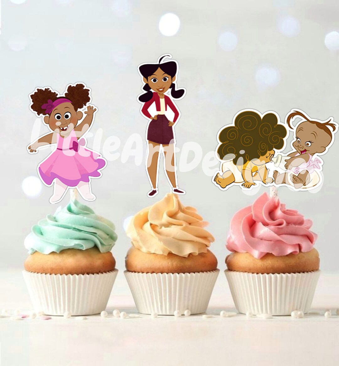 Printable Cupcake Toppers PNG | the Proud Family | Digital Download | Ready to Prind and Handcut ...