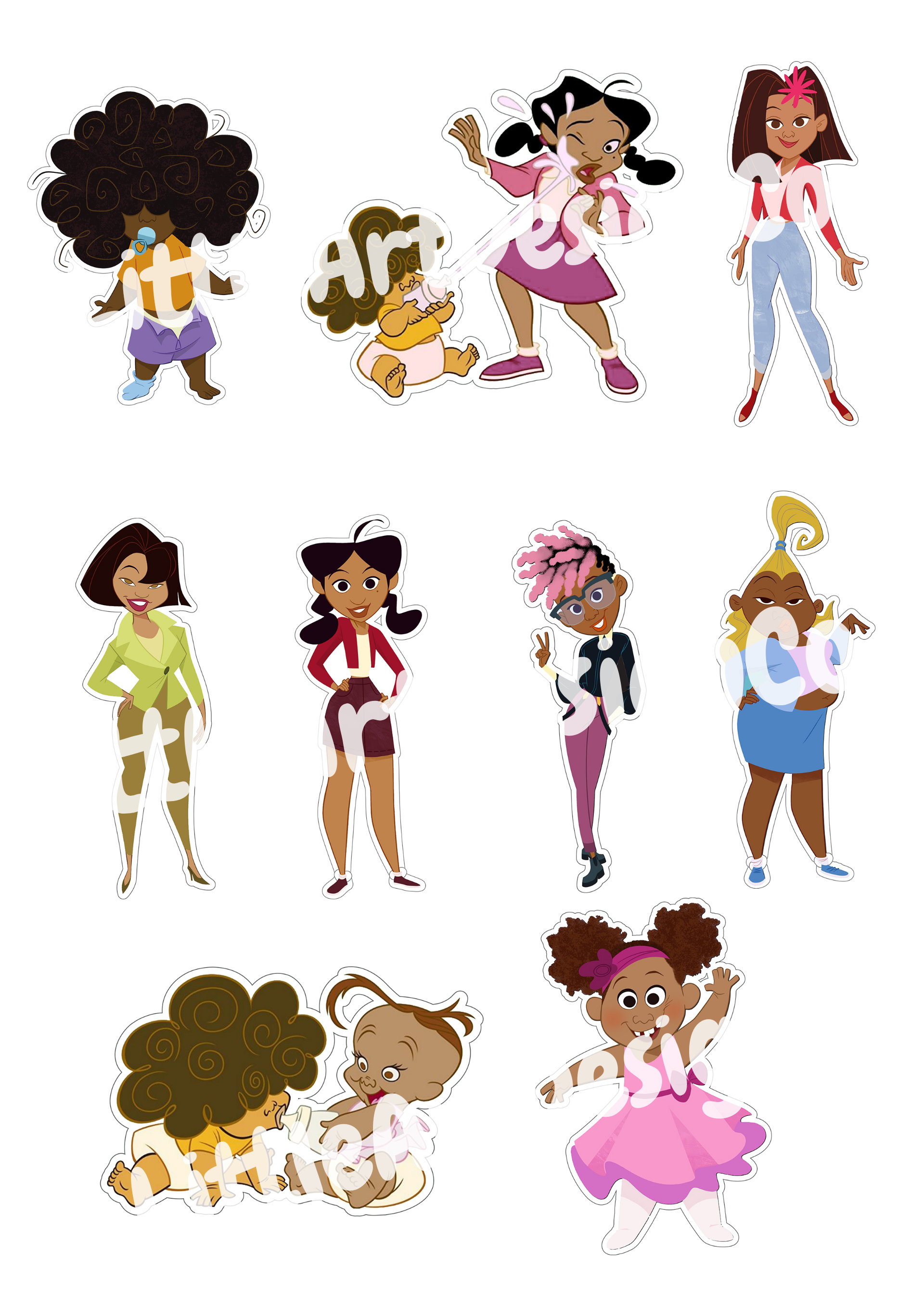 Printable Cupcake Toppers PNG | the Proud Family | Digital Download ...