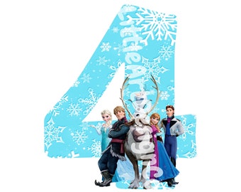 Frozen 4th Birthday - Etsy