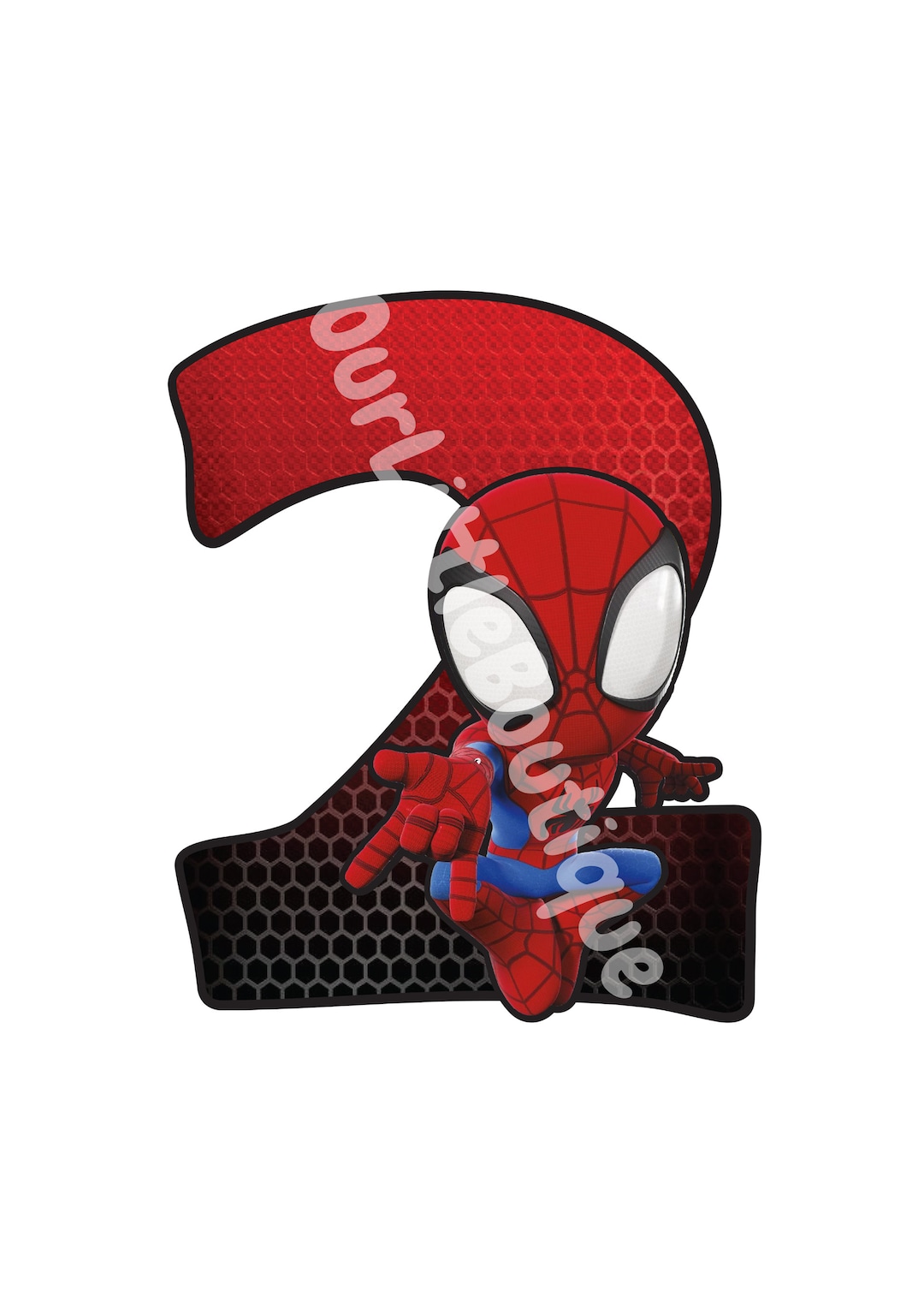 Printable Spidey 2nd Birthday | Cake Topper | Digital Download | Ready to Print and Handcut ...