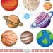 Planets Clipart Svg Bundle, Solar System Clipart, Outer Space Clipart ...