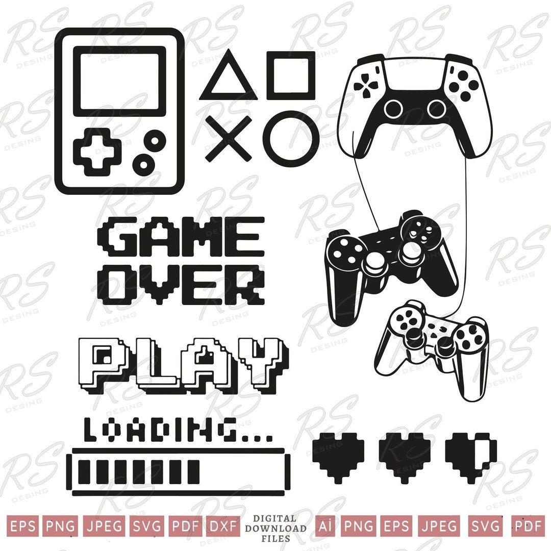 Retro Game Console SVG Bundle, Console Clipart Digital Download, Game ...