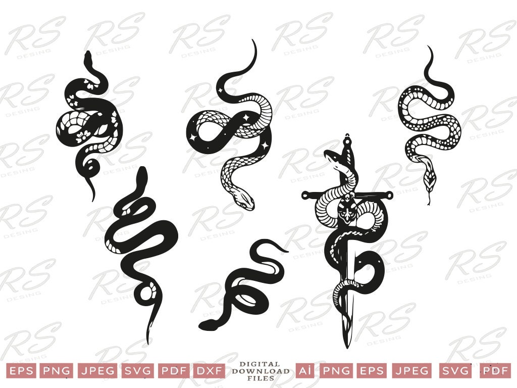 Snake Silhouette Svg Bundle, Snake Svg Bundle, Snake SVG Bundle Files ...
