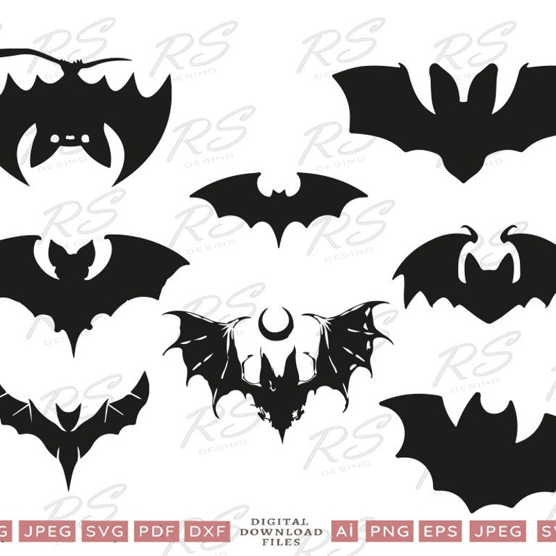 Bat Svg - Etsy