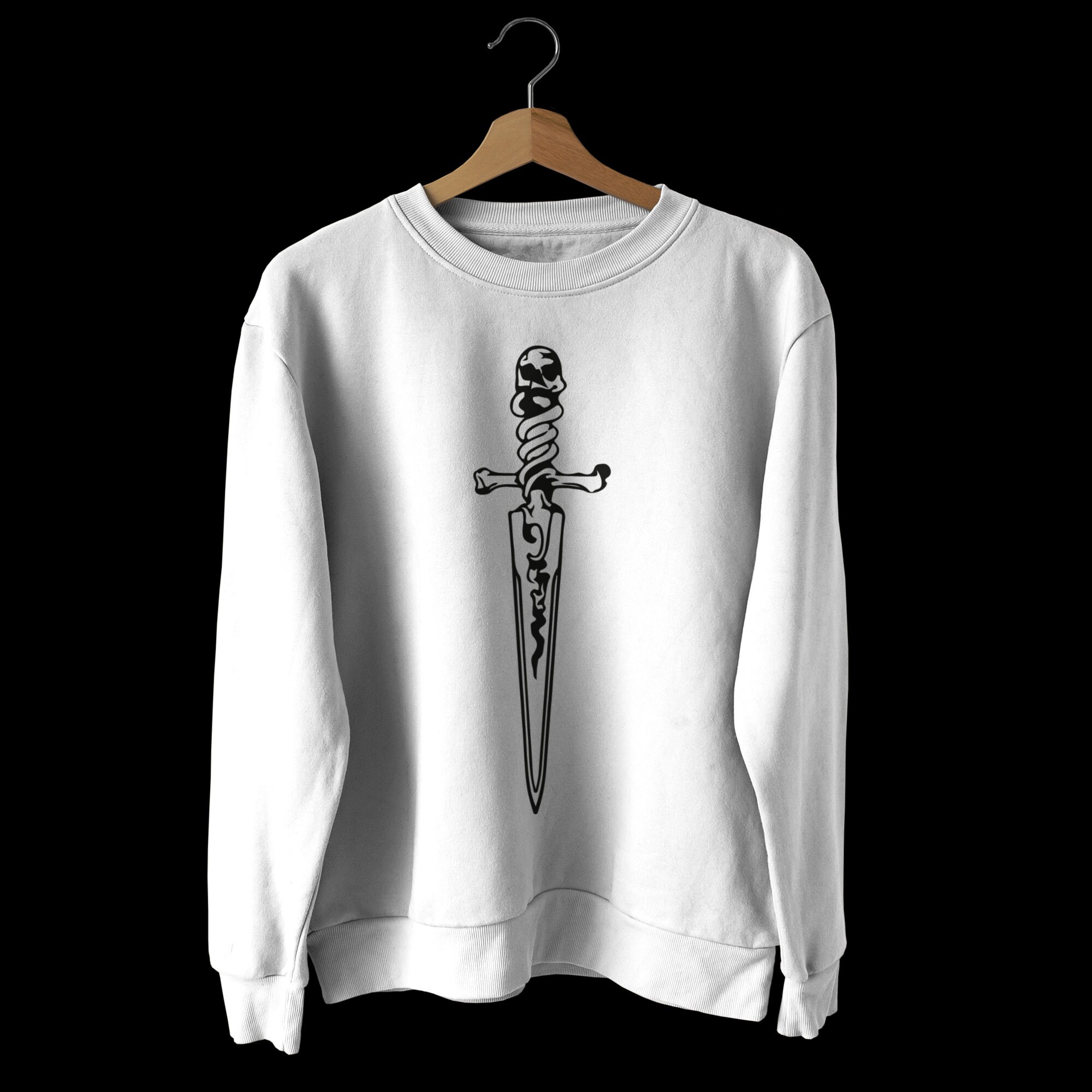 Snake Dagger Floral SVG Bundle, Cool Dagger With Butterfly Clip Art ...