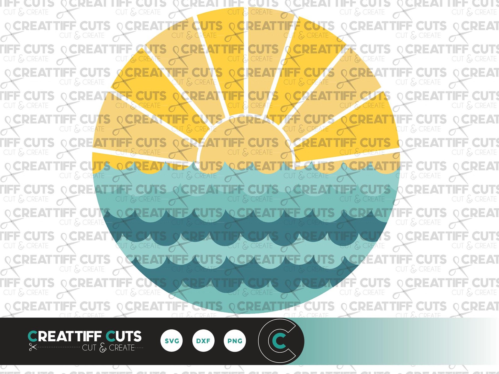 Sunshine Circle Cut File- Svg, Dxf, Png - Etsy