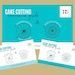 Printable Cake Cutting Guide, Round & Square Cake Serving Instructions ...