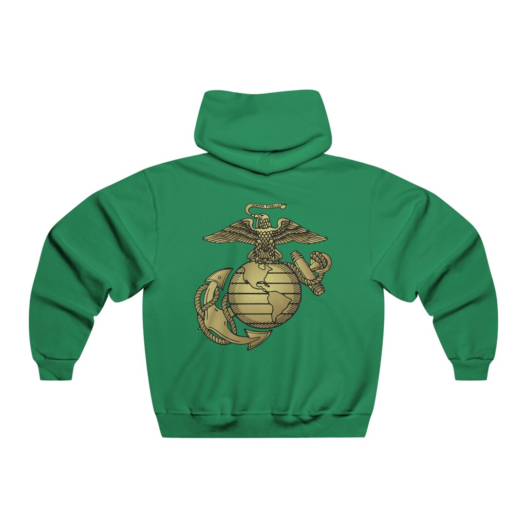 Marine Corps Eagle Globe & Anchor Hoodie, Men's Hooded Sweatshirt, USMC ...