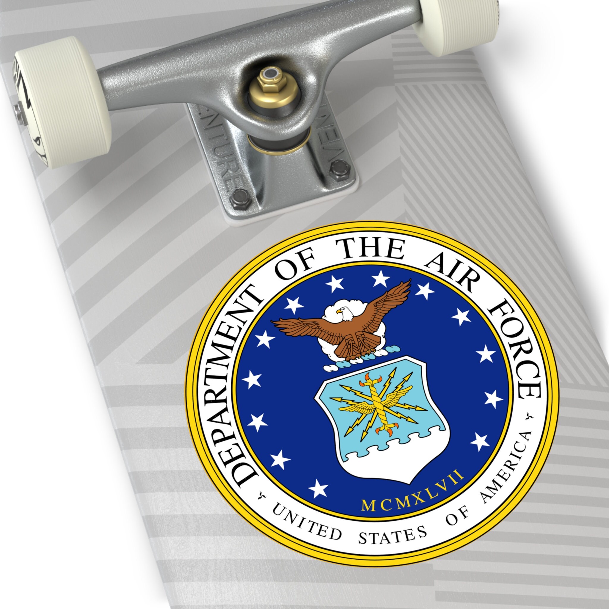 US Air Force Round Vinyl Waterproof Stickers - Etsy