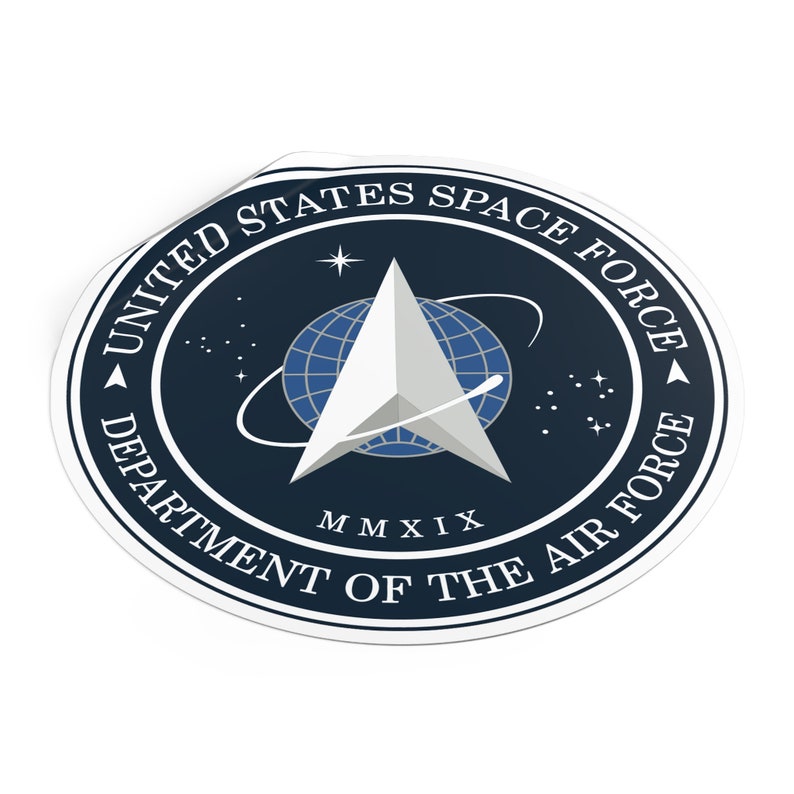 US Space Force Round Vinyl Waterproof Stickers - Etsy