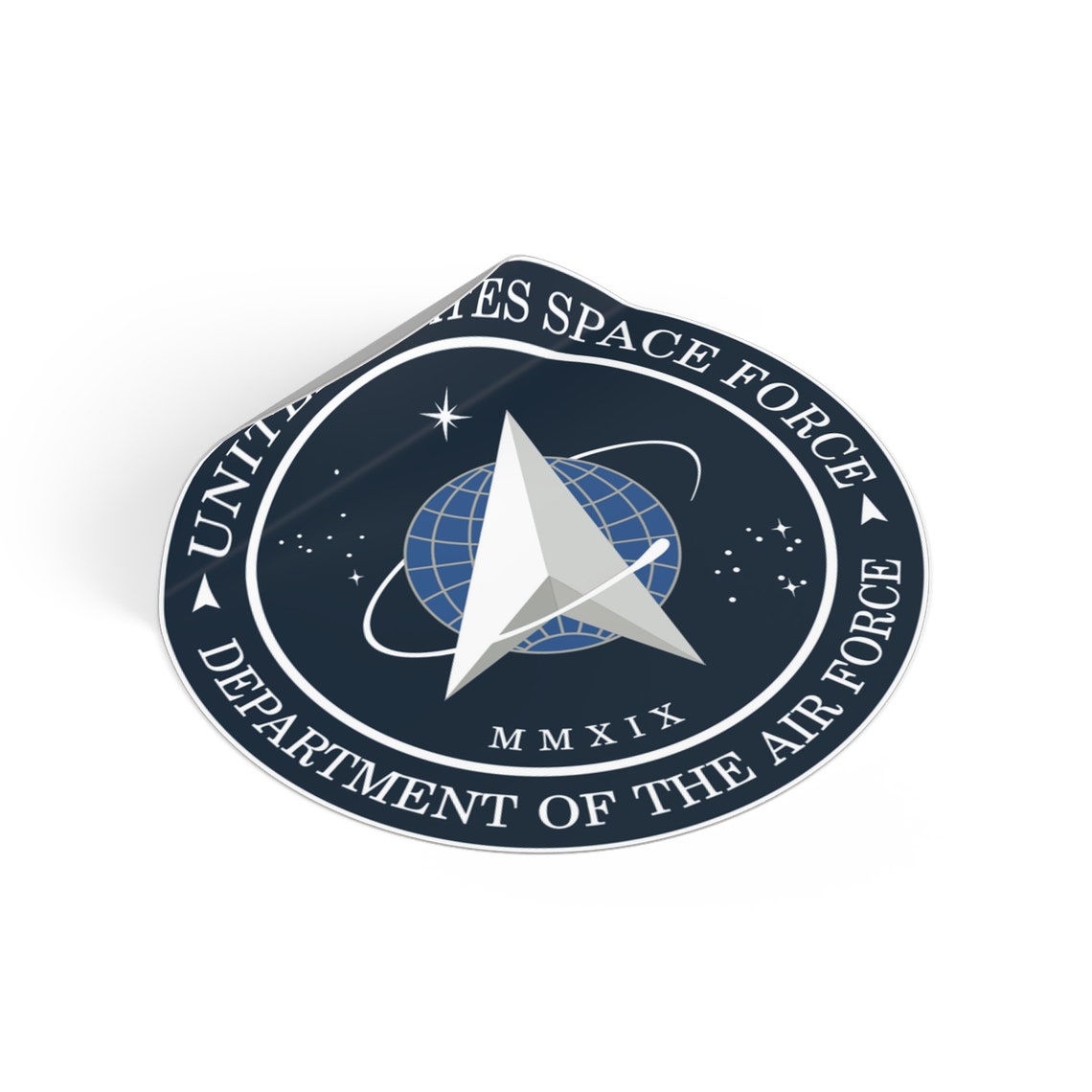 US Space Force Round Vinyl Waterproof Stickers - Etsy