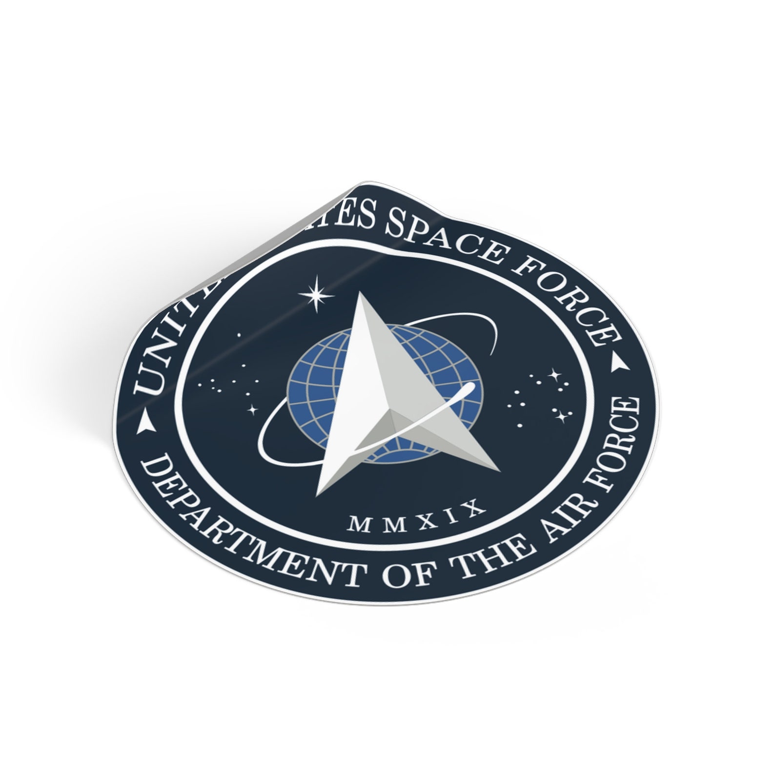 US Space Force Round Vinyl Waterproof Stickers - Etsy