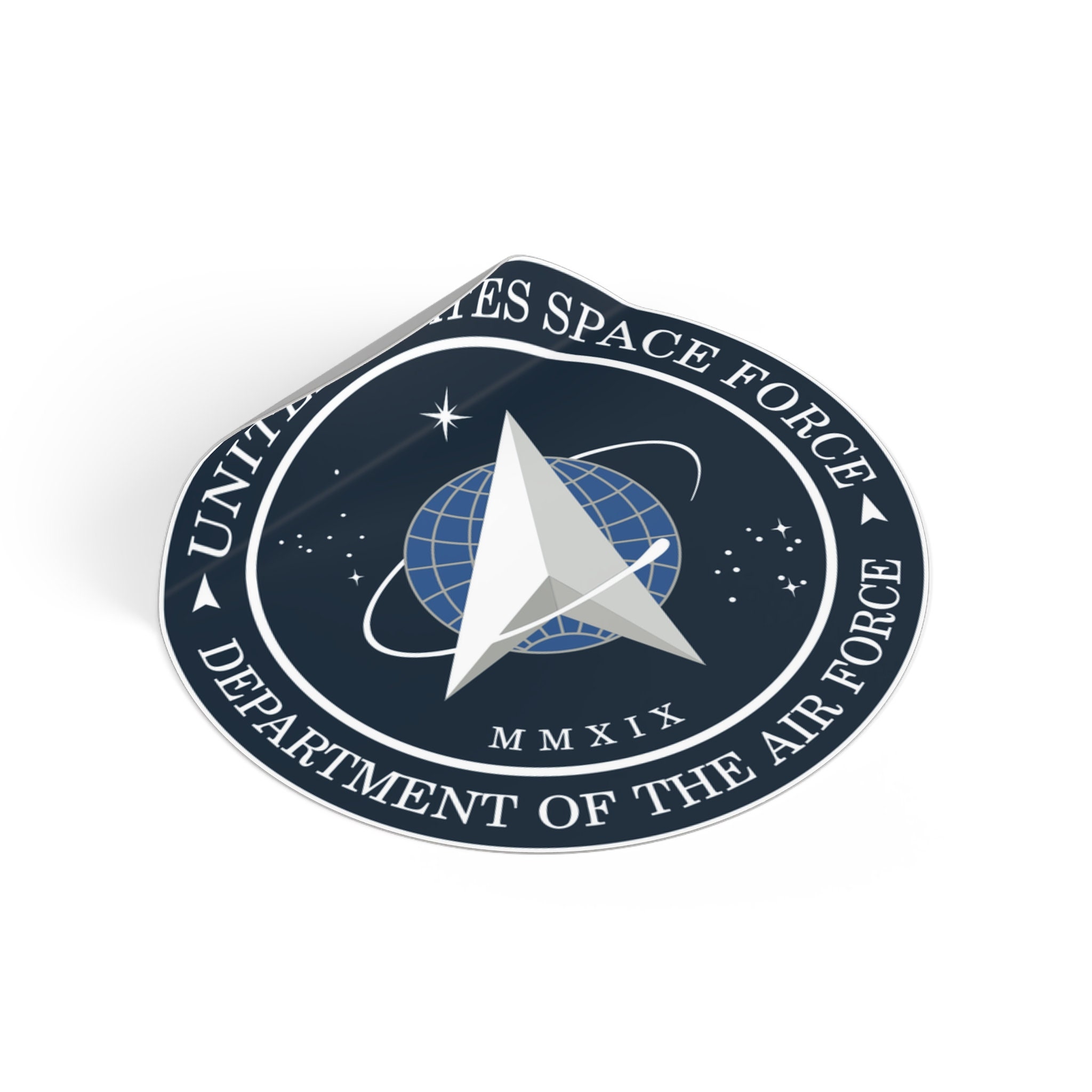 US Space Force Round Vinyl Waterproof Stickers - Etsy