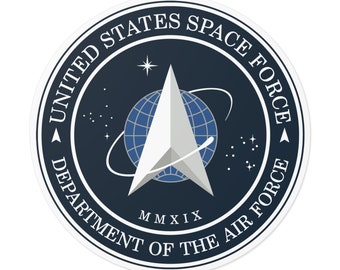 US Space Force Logo Vinyl Sticker 3 Inch Diameter - Etsy
