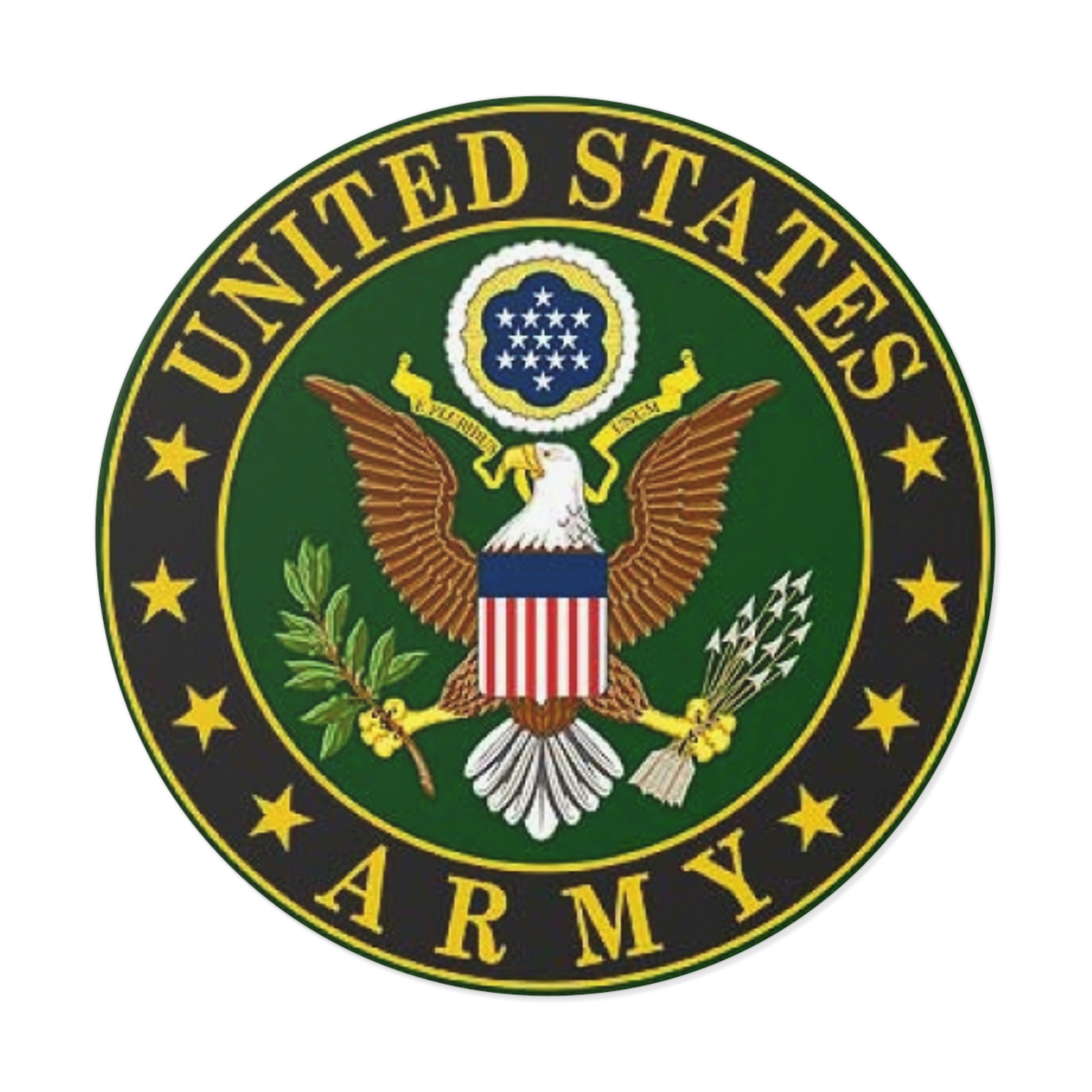 US Army Round Vinyl Stickers, Car Stickers, Waterproof Vinyl Stickers ...