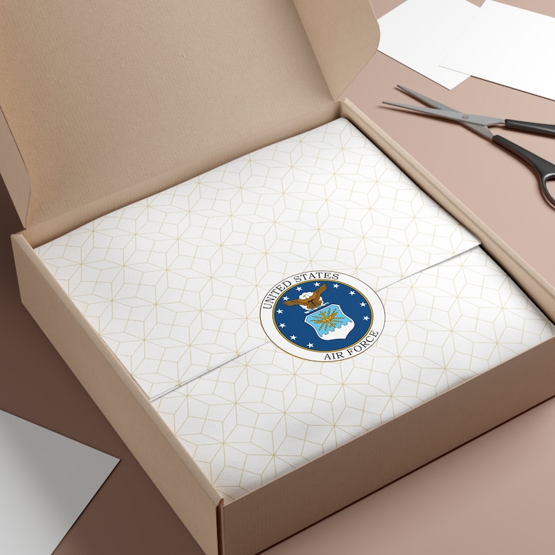 Air Force Round Vinyl Waterproof Stickers - Etsy