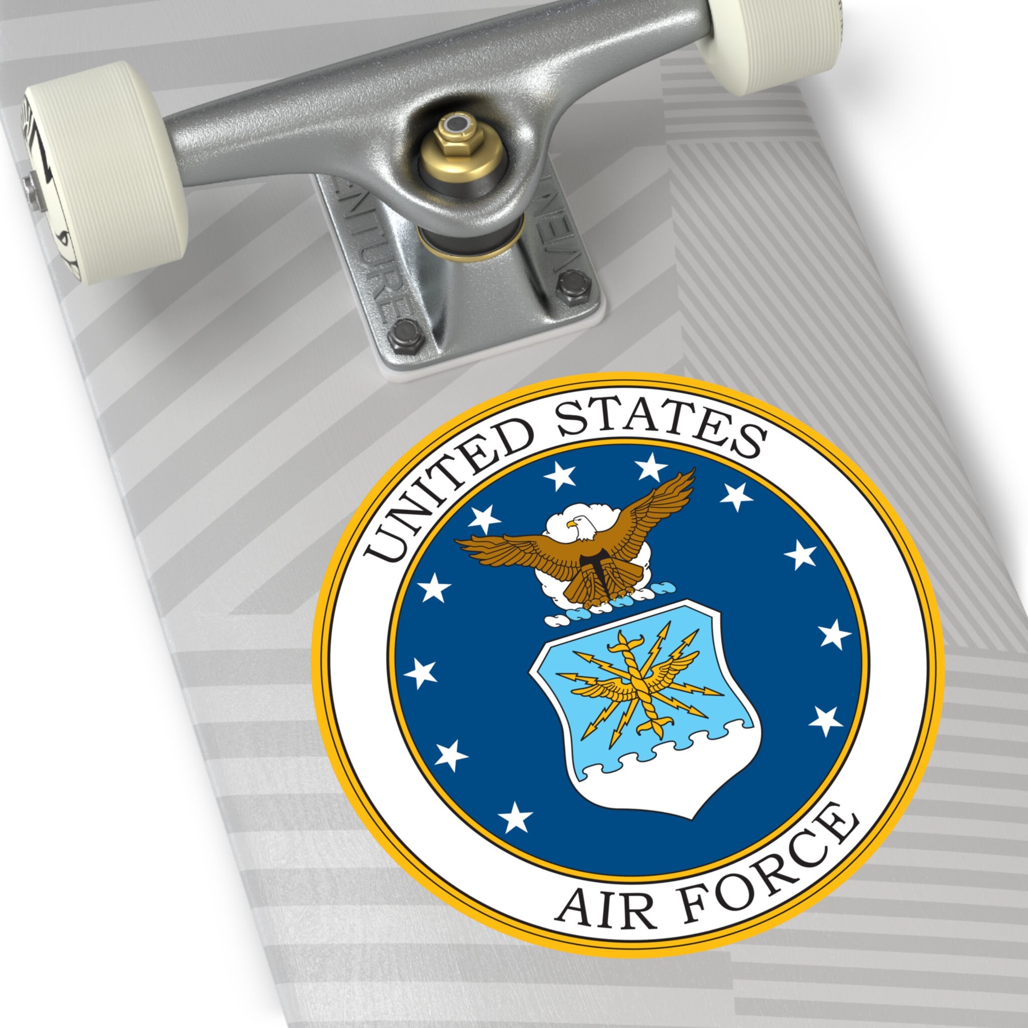 Air Force Round Vinyl Waterproof Stickers - Etsy