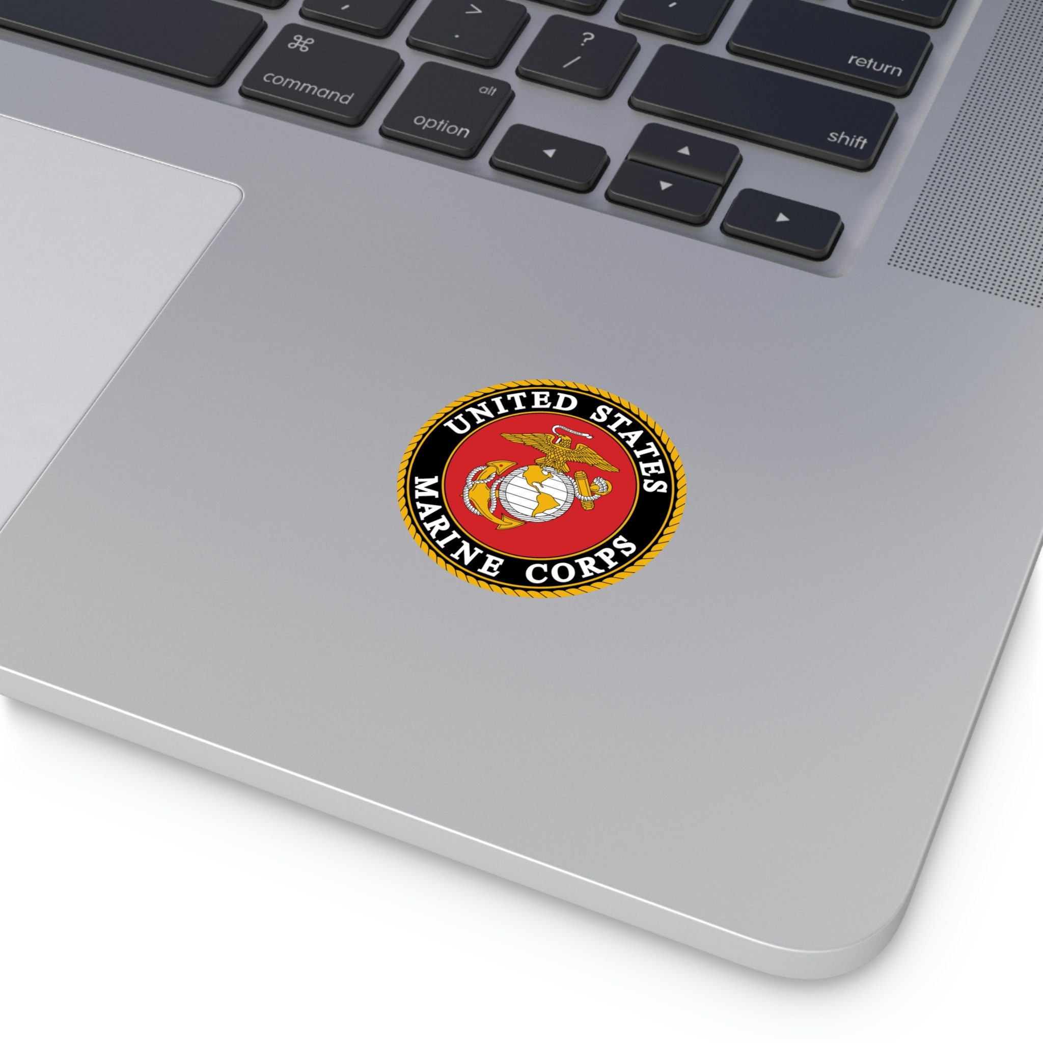USMC Eagle Globe & Anchor Flag Round Vinyl Waterproof Stickers - Etsy